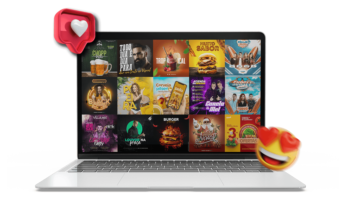 Pack de Artes Canva, Photoshop e CoreDraw - Pack de Artes Canva e Photoshop